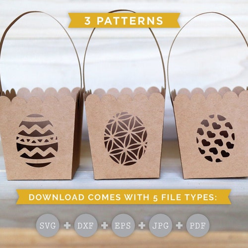Easter Bunny Box SVG Gift Box SVG Party Favor Basket - Etsy Canada