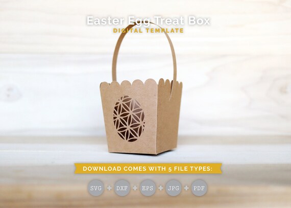 Scalloped Flower Box Template SVG Gift Box SVG Party Favor - Etsy