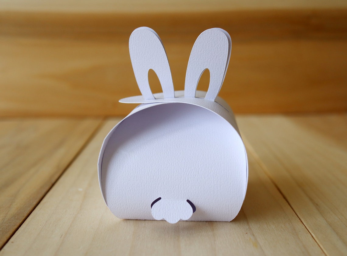 Easter Bunny Box Template SVG Gift Box SVG Party Favor Box - Etsy