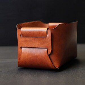 No Stitch Leather Basket Pattern for Leathercrafters, Cricut Users and ...