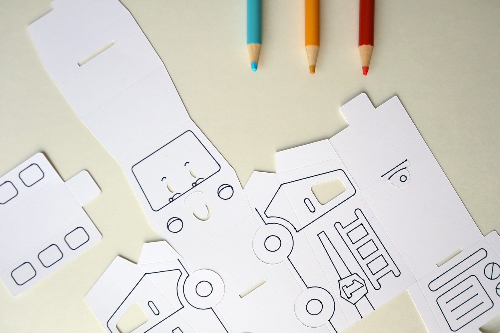 Fire Engine Craft for Kids Cricut SVG Download DIY - Etsy