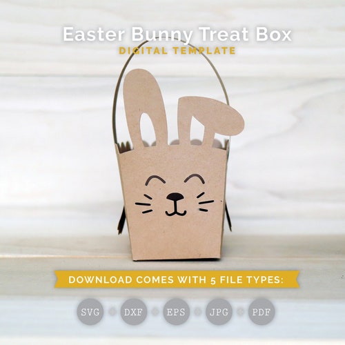 Easter Bunny Box SVG Gift Box SVG Party Favor Basket - Etsy Canada