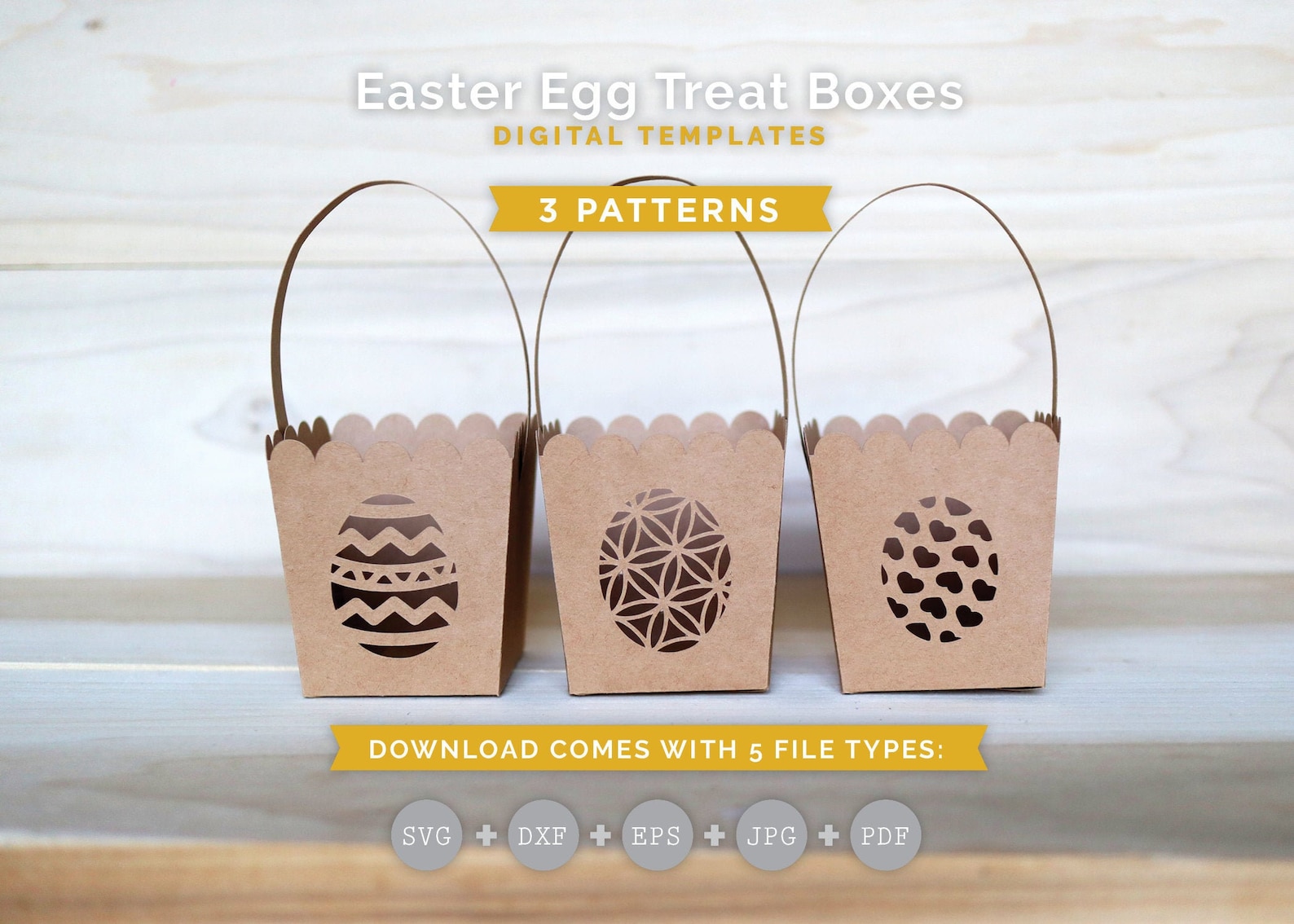 Easter Egg Box Templates SVG Gift Box SVG Party Favor | Etsy