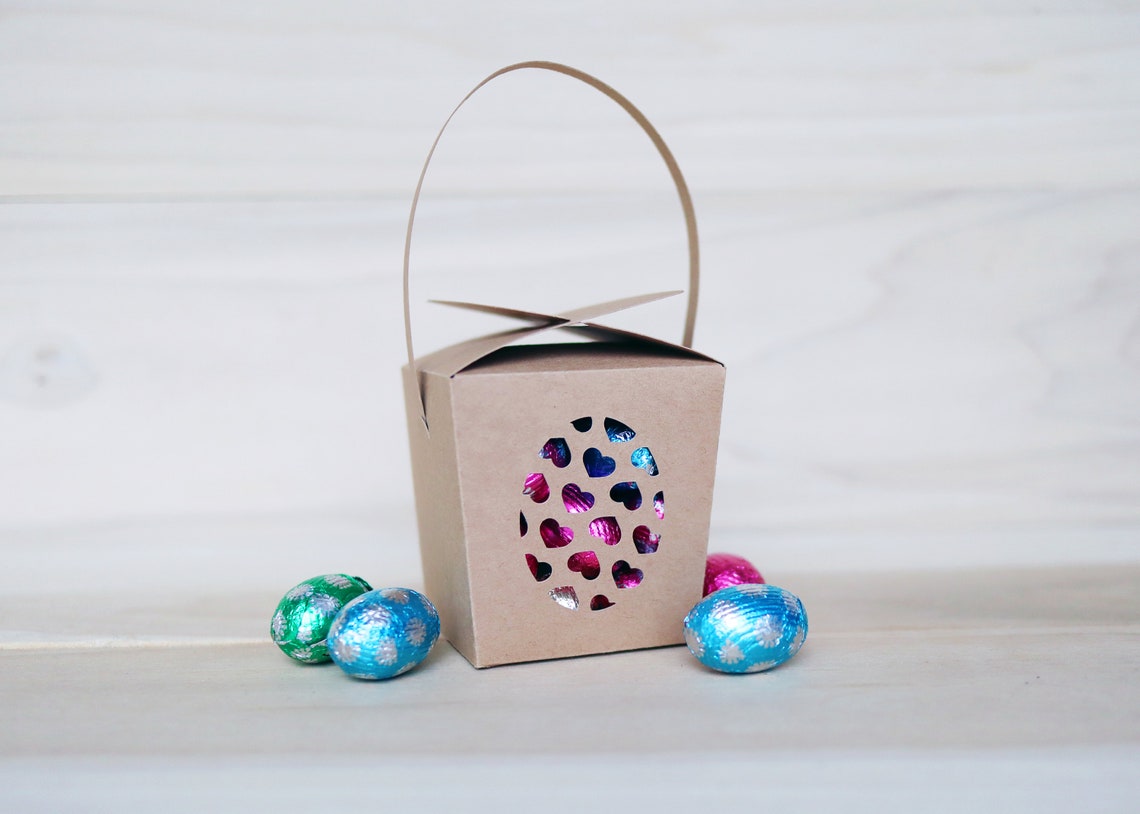 Easter Egg Box Templates SVG Gift Box SVG Party Favor - Etsy México