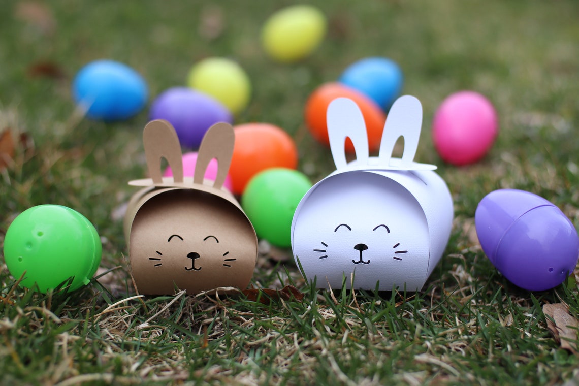 Easter Bunny Box Template SVG Gift Box SVG Party Favor Box - Etsy