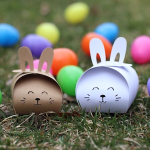 Easter Bunny Box Template SVG, Gift Box SVG, Party Favor, Box Template ...