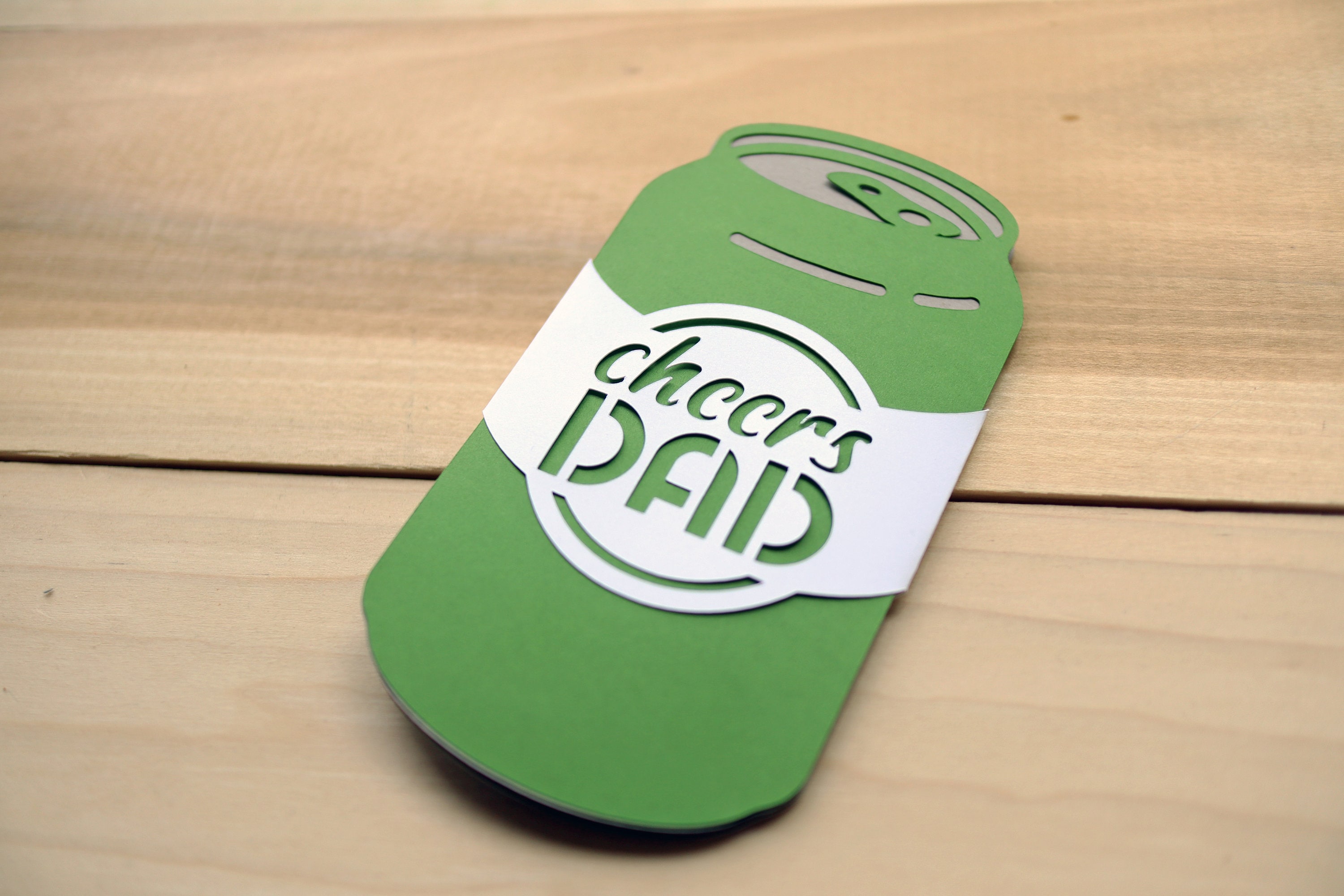 Beer Gift Card Tri-fold Envelope Template Soda Can Drink - Etsy