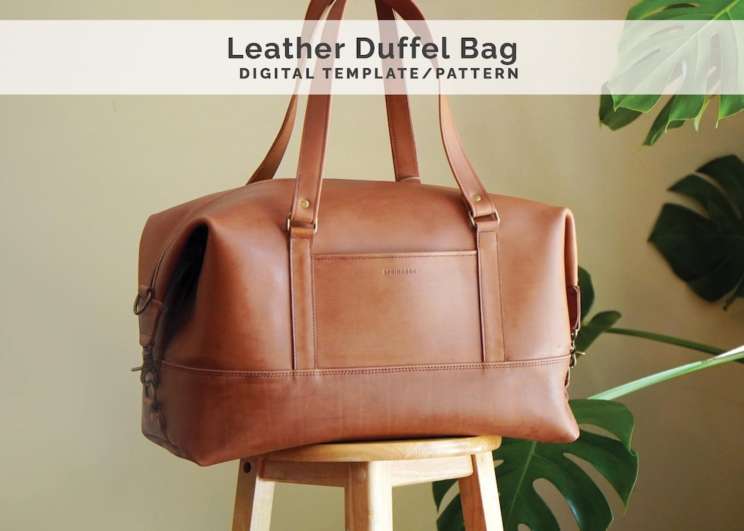 Leather Duffel Bag Pattern - Etsy
