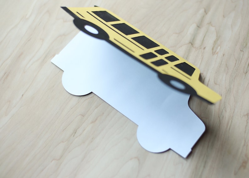 School Bus Card Template Birthday Gift Idea for Teachers - Etsy