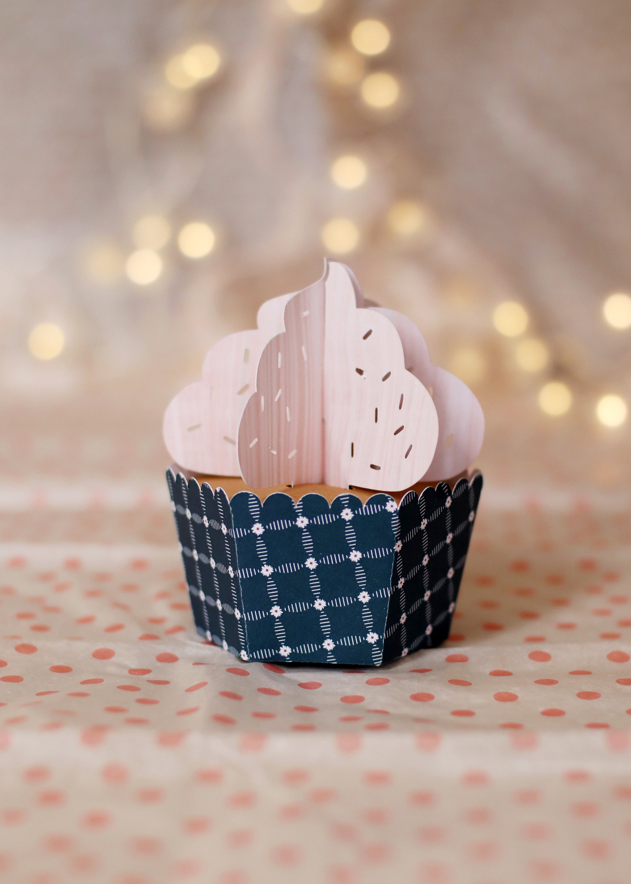 Cupcake Favor Box SVG for Mother's Day Gift Box Template - Etsy