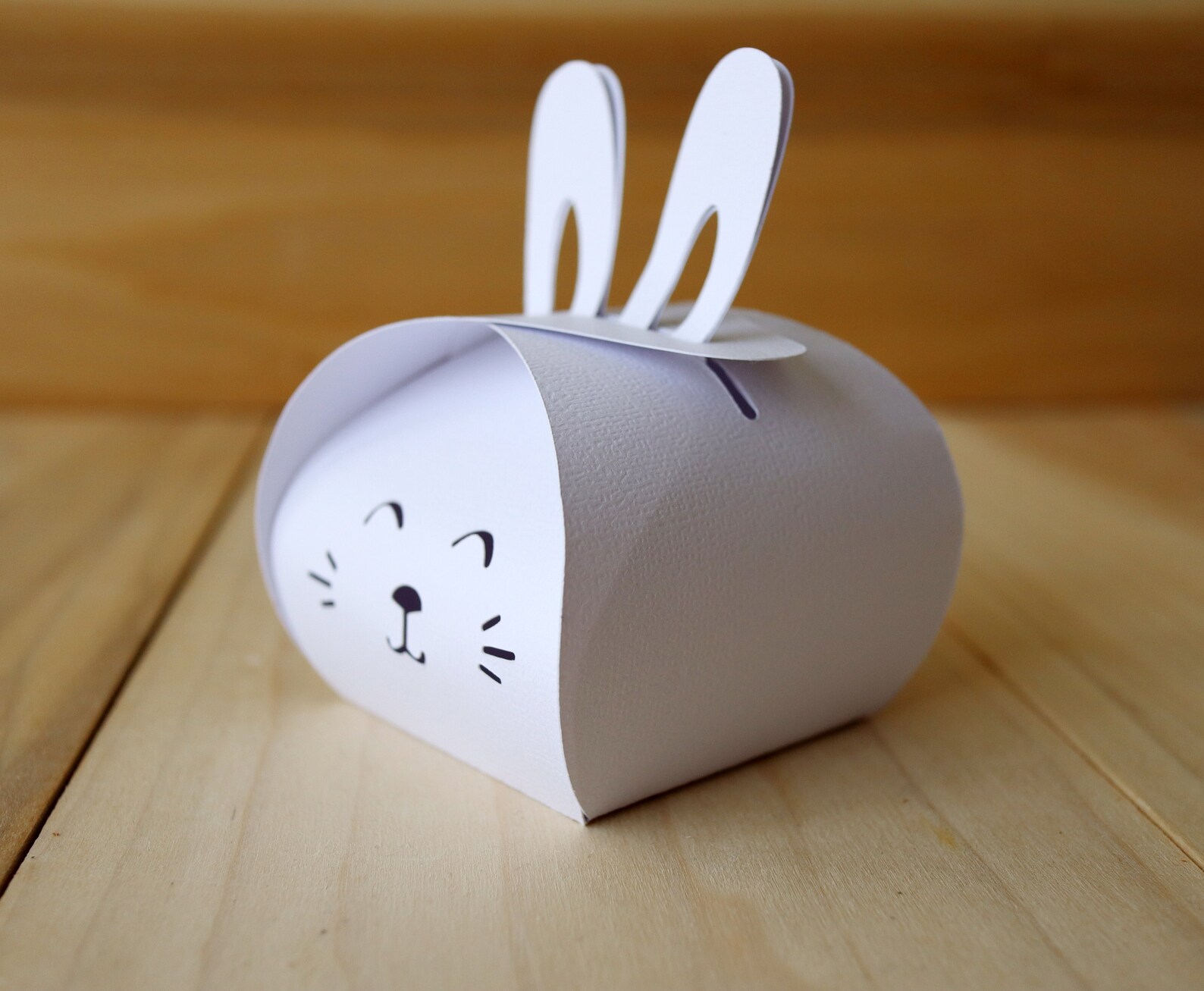 Easter Bunny Box Template SVG Gift Box SVG Party Favor Box - Etsy