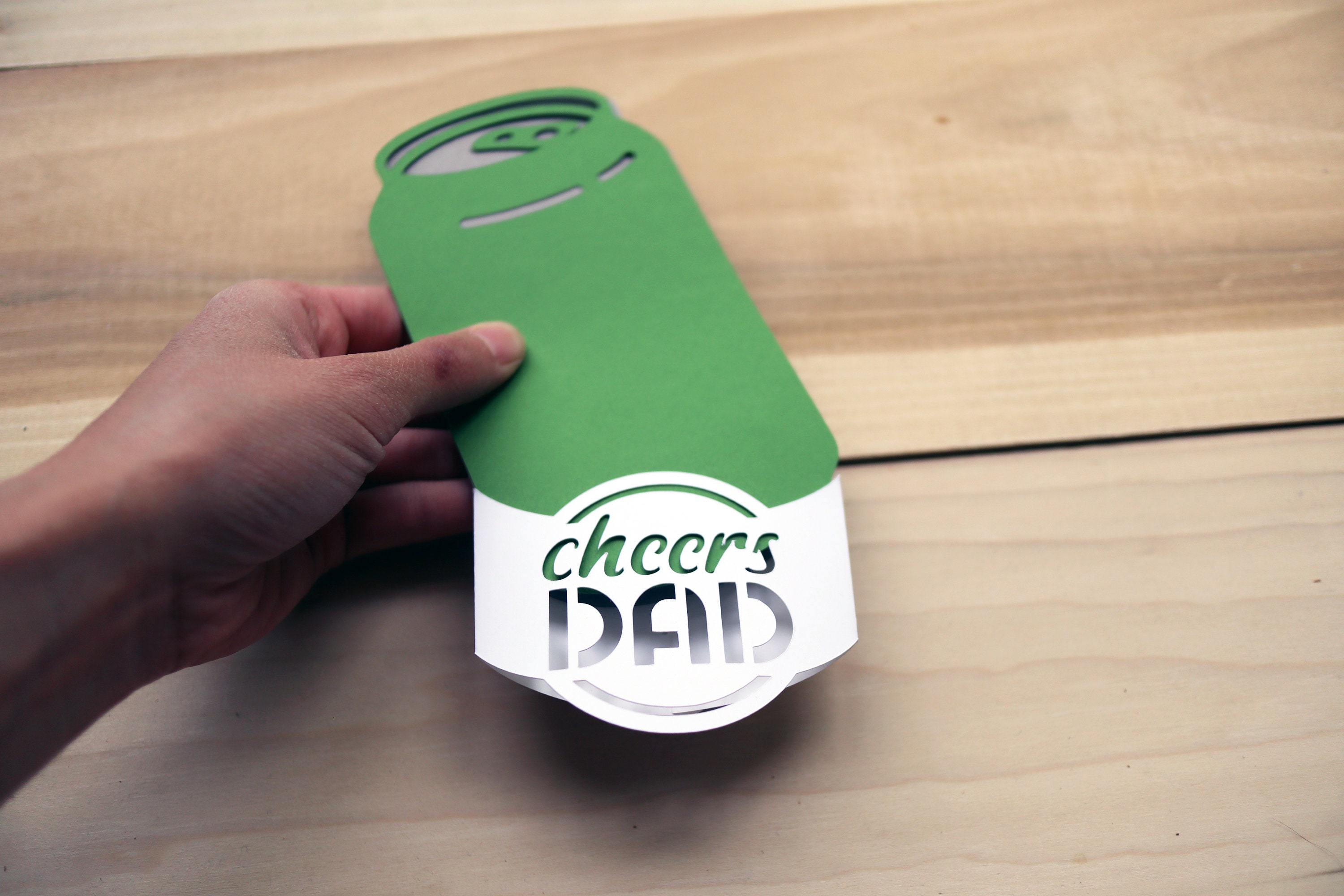 Beer Gift Card Tri-fold Envelope Template Soda Can Drink - Etsy