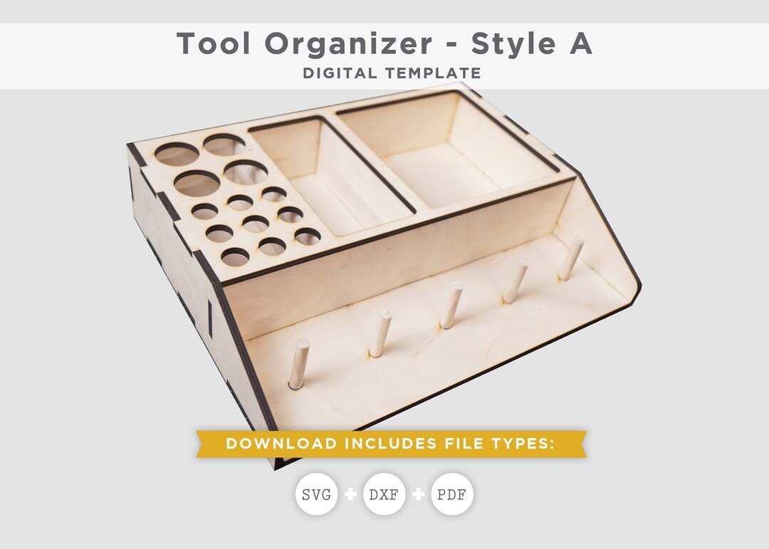 Tool Organizer Digital Pattern for Laser Cutting A | Vector File ...