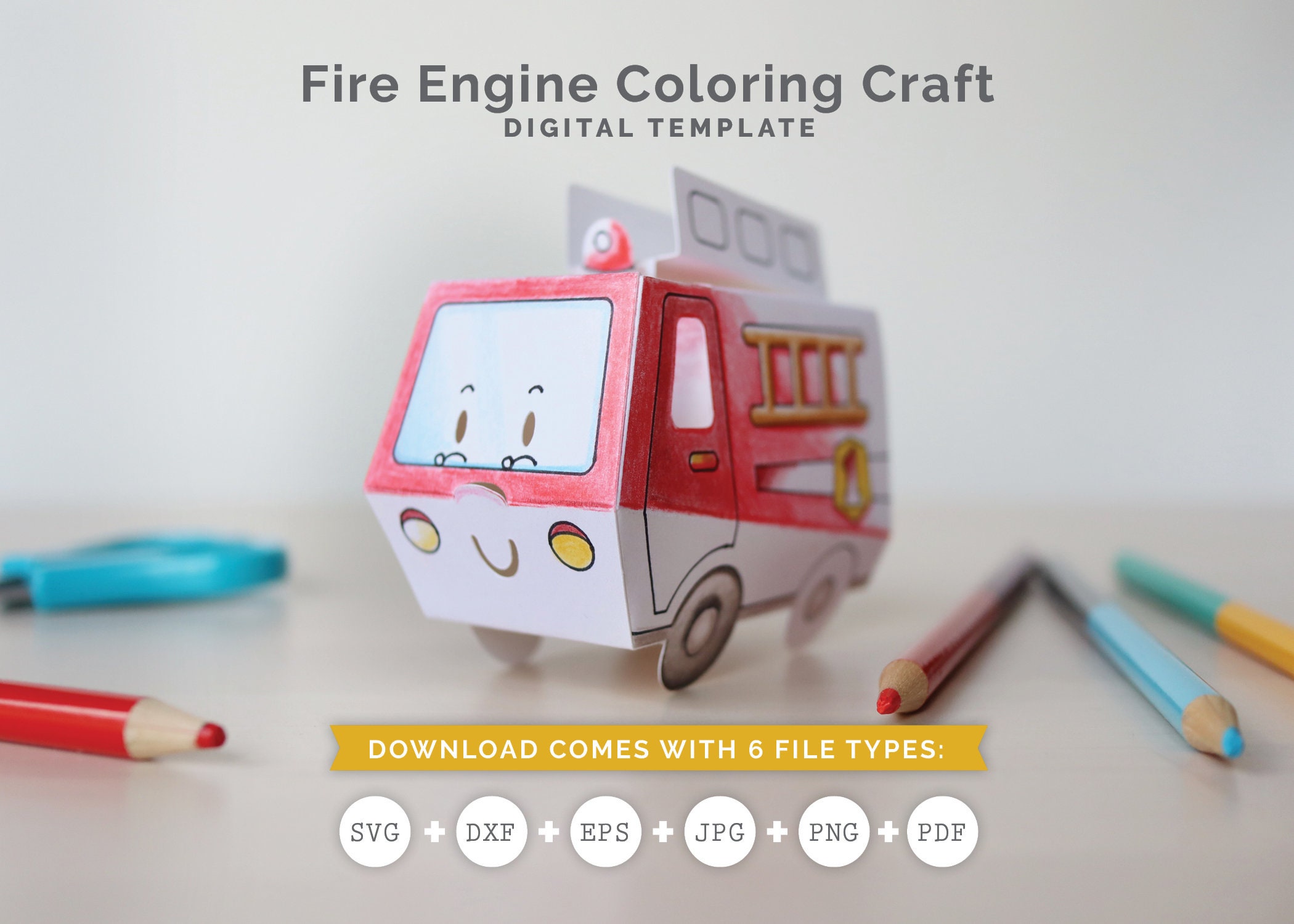 Fire Template For Kids