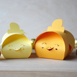 Easter Bunny and Chick Box 2 PACK, Gift Box SVG, Party Favor Patterns ...