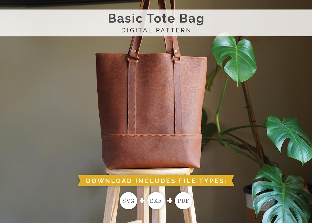 Leather Tote Bag Pattern - Etsy