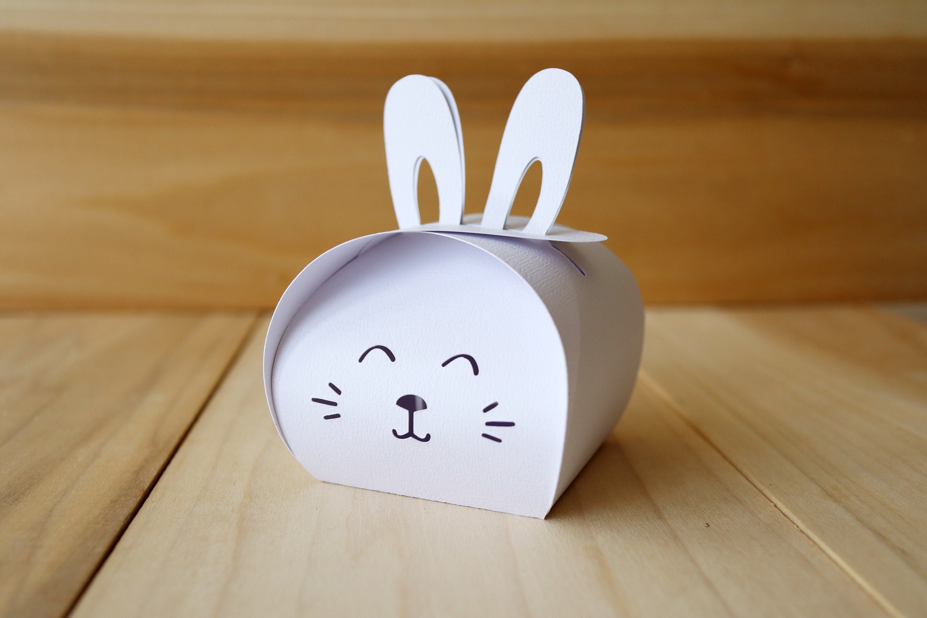 Easter Bunny Box Template SVG Gift Box SVG Party Favor Box - Etsy