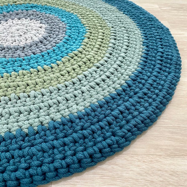 Knitted Rug - Etsy