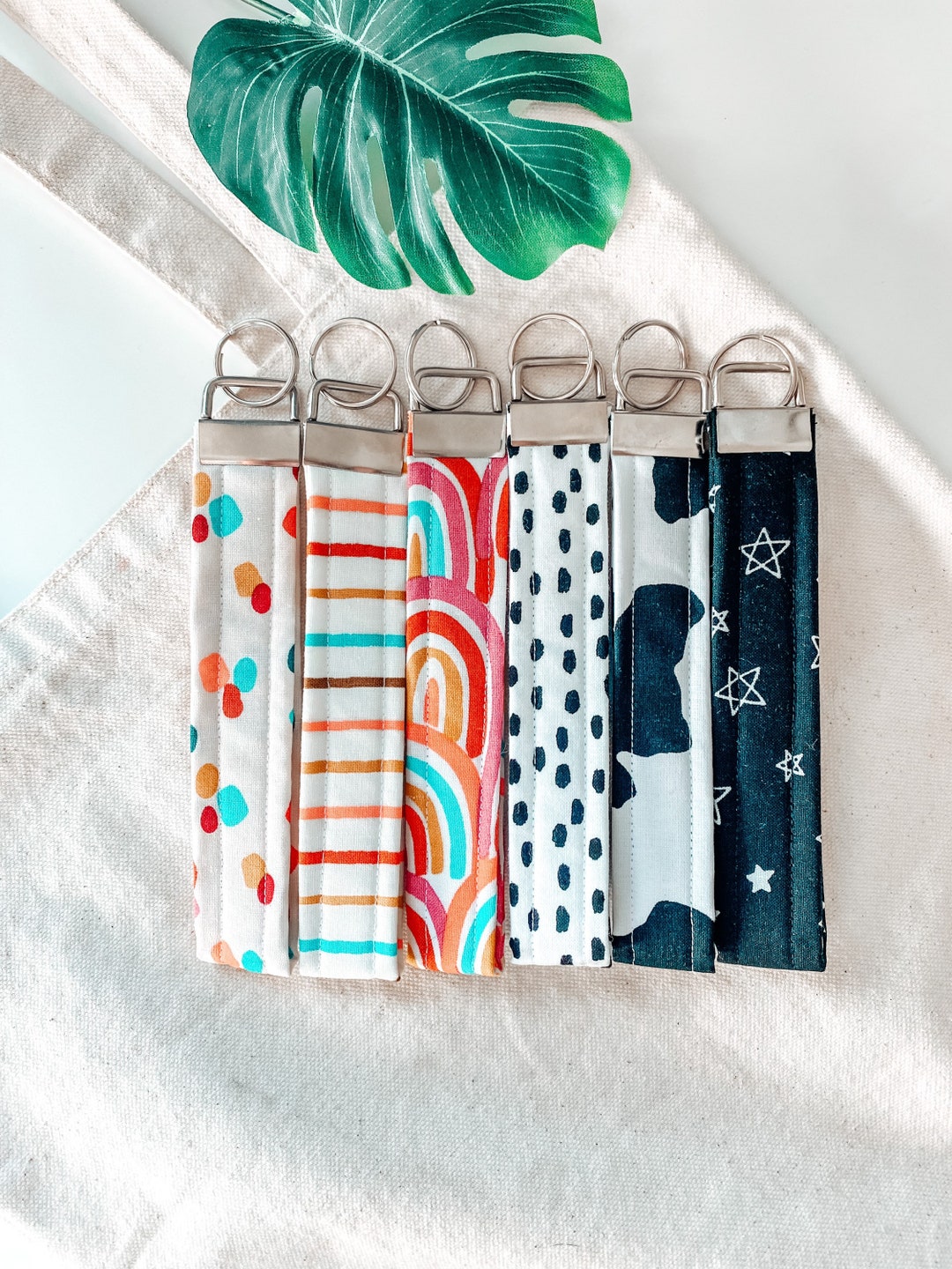 Boho Key Fob Wristlet | Wristlet for Keys | Key Holder | Fabric Lanyard ...