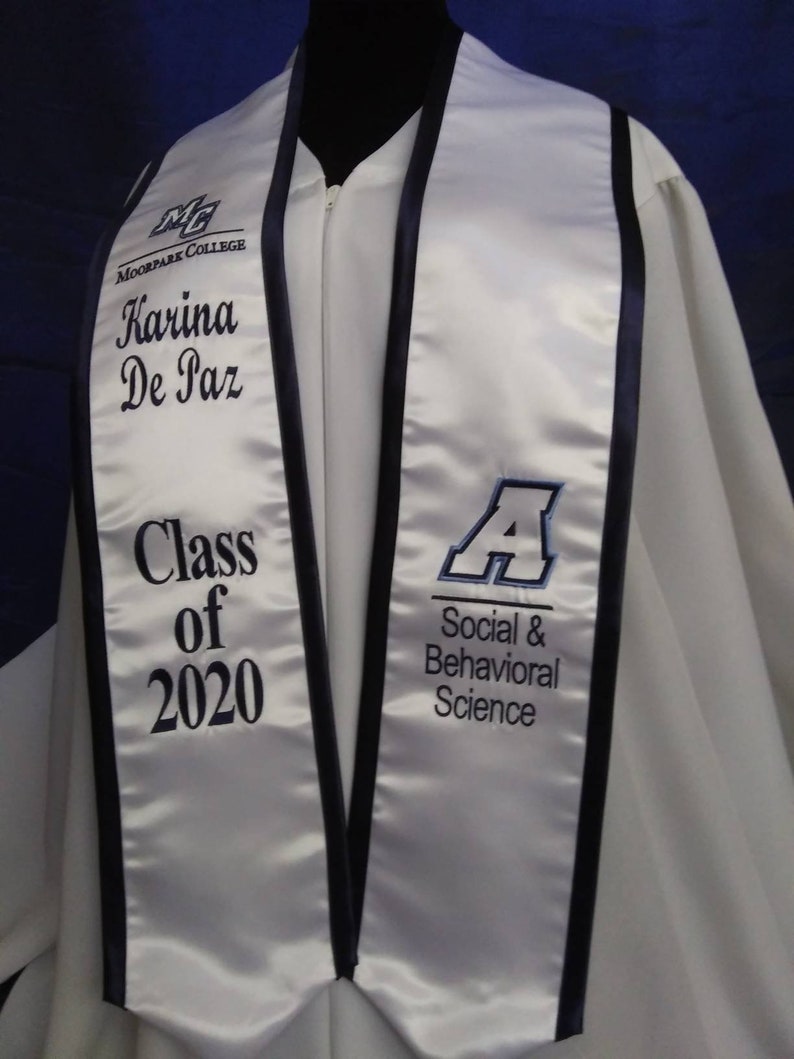 Grad Stole Grad Sash Custom Grad Stole | Etsy