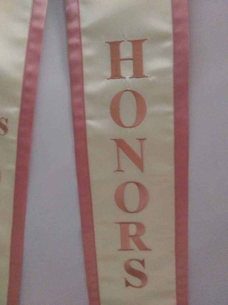 A Custom Grad Sash Grad Stole Custom Grad Sash Embroidered - Etsy