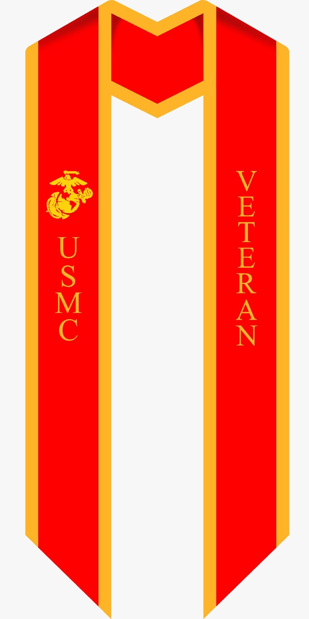 Custom Air USMC Veteran Grad Stole Sash - Etsy