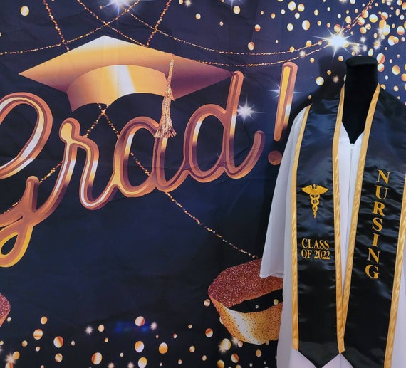 1 Custom Graduation Stole A Custom Embroidered Satin Stole | Etsy