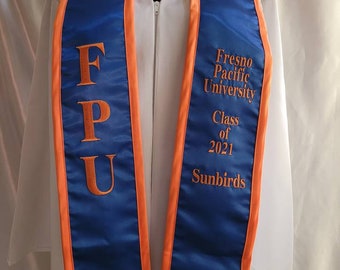 Custom Grad Sash Grad Stole Satin Stoles Grad Sash Custom | Etsy