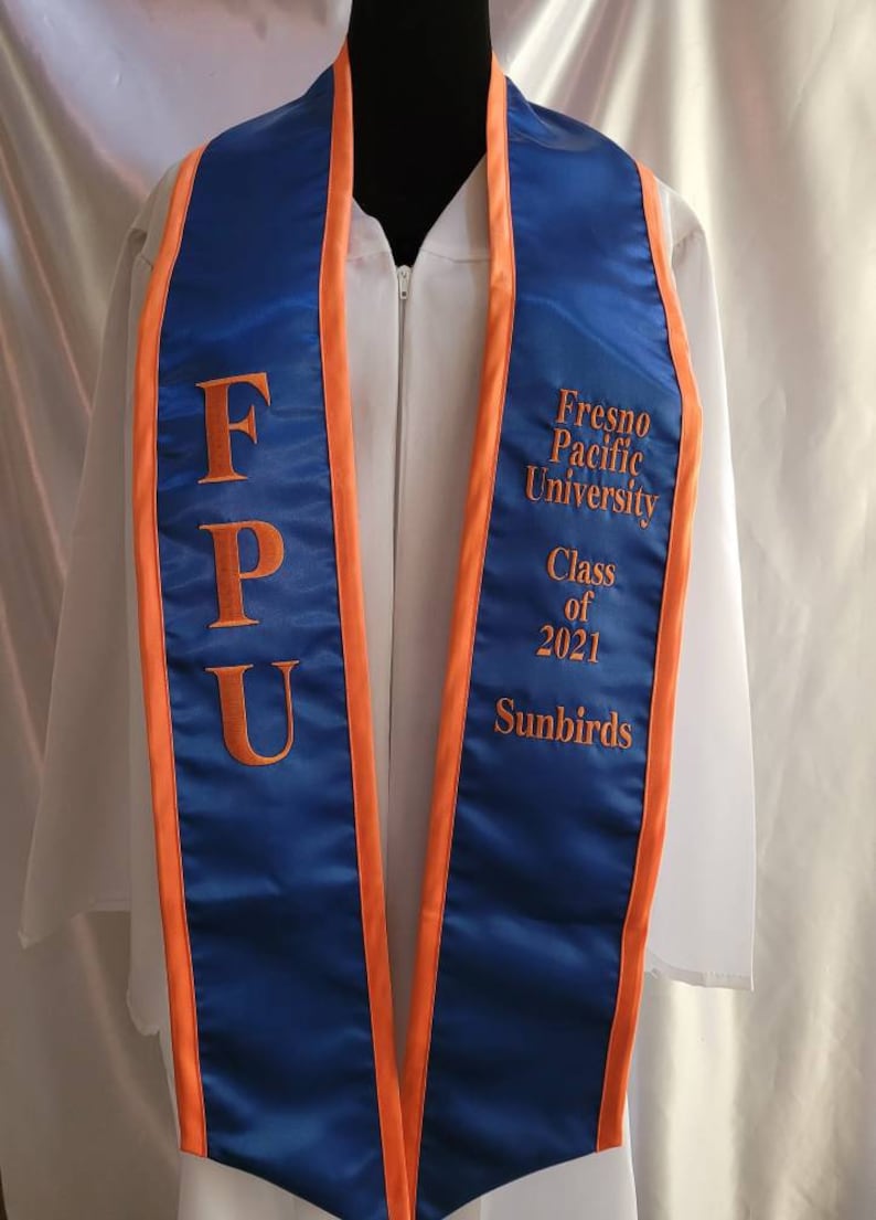 A Custom Grad Sash Grad Stole Custom Grad Sash Embroidered - Etsy