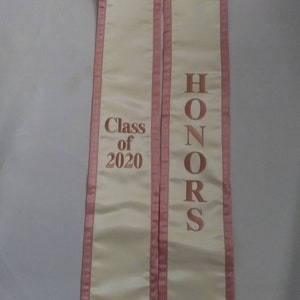 A Custom Grad Sash Grad Stole Custom Grad Sash Embroidered Satin Stoles ...