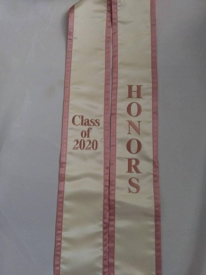 A Custom Grad Sash Grad Stole Custom Grad Sash Embroidered - Etsy