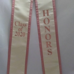 A Custom Grad Sash Grad Stole Custom Grad Sash Embroidered Satin Stoles ...