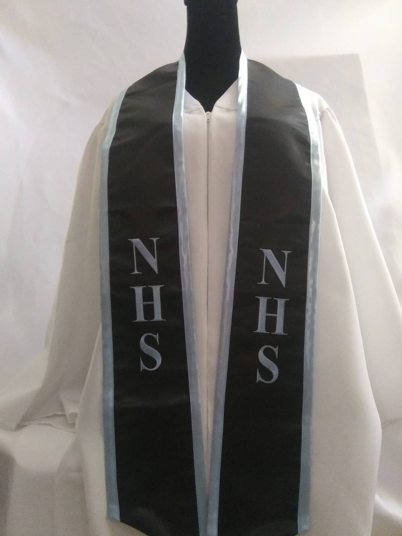 A Custom Graduation Sash and Stoles Graduation Gifts Satin | Etsy