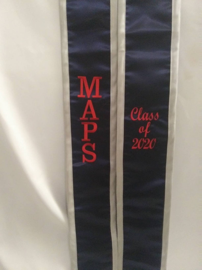 A Custom Graduation Sash and Stoles Graduation Gifts Satin - Etsy