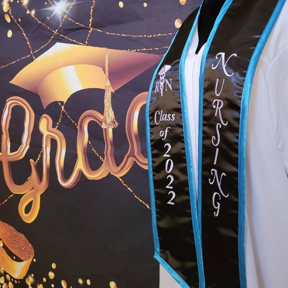 A Custom Embroidered NURSING Sash Custom Graduation Stole | Etsy