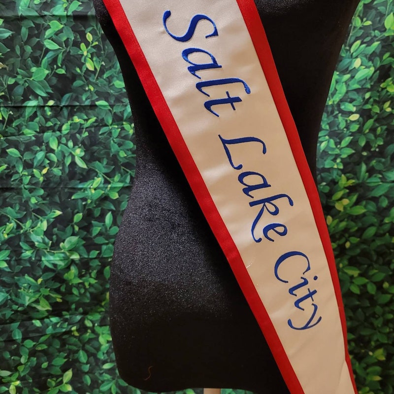 Embroidered Sash - Etsy