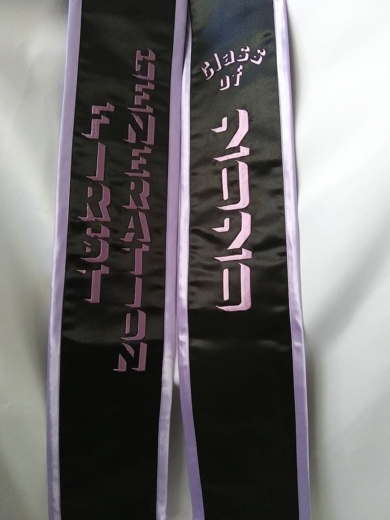 Buy A Custom Stole Logo Included, a Colleg Stole a Stole With Logo, A ...