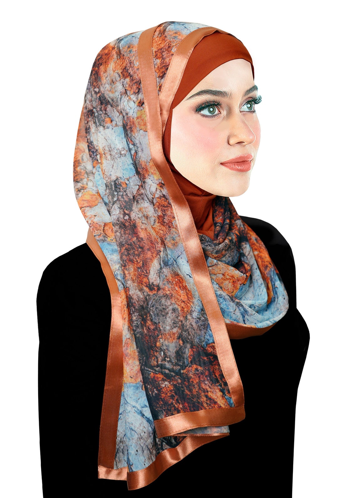Stylish Mona Kuwaiti Hijabs With Wrap Pull on Hijab Muslim Fashion ...