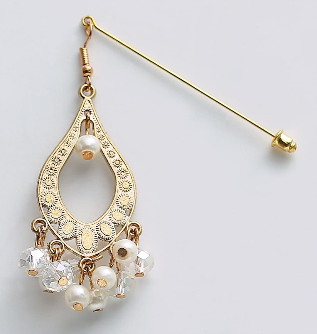 Fashion Hijab Pins Headscarf Secure Stick Clip in Goldentone Easy-to ...