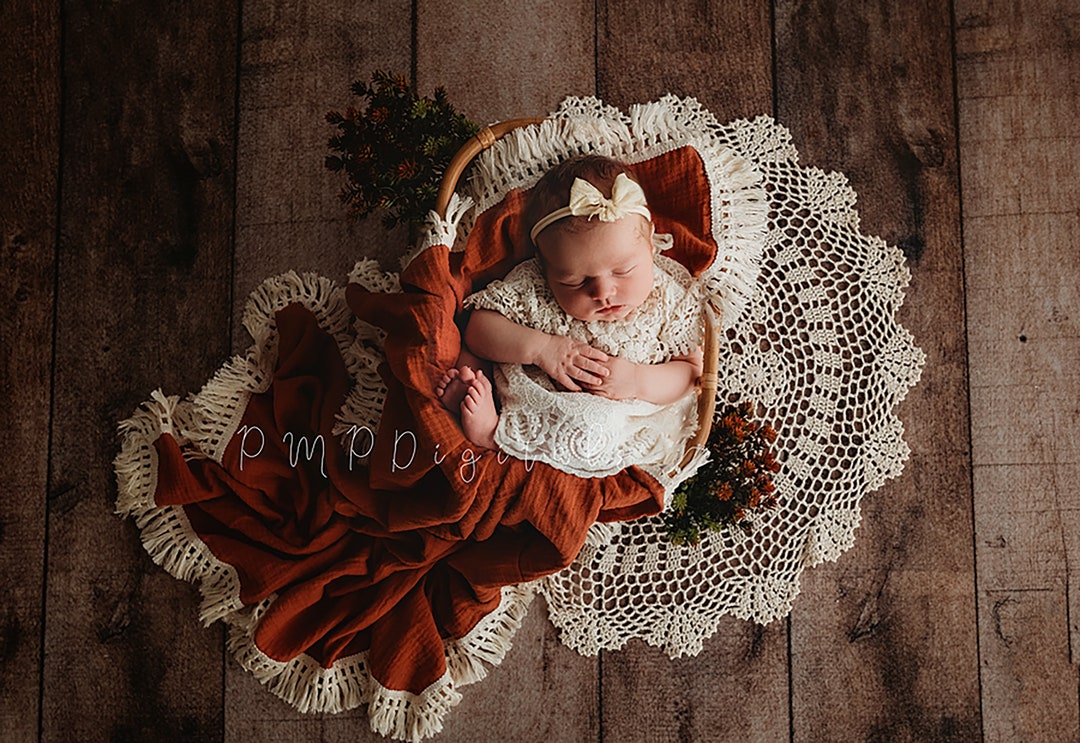 Digital Download Newborn, Boho Digital, Baby Digital Background, Orange ...