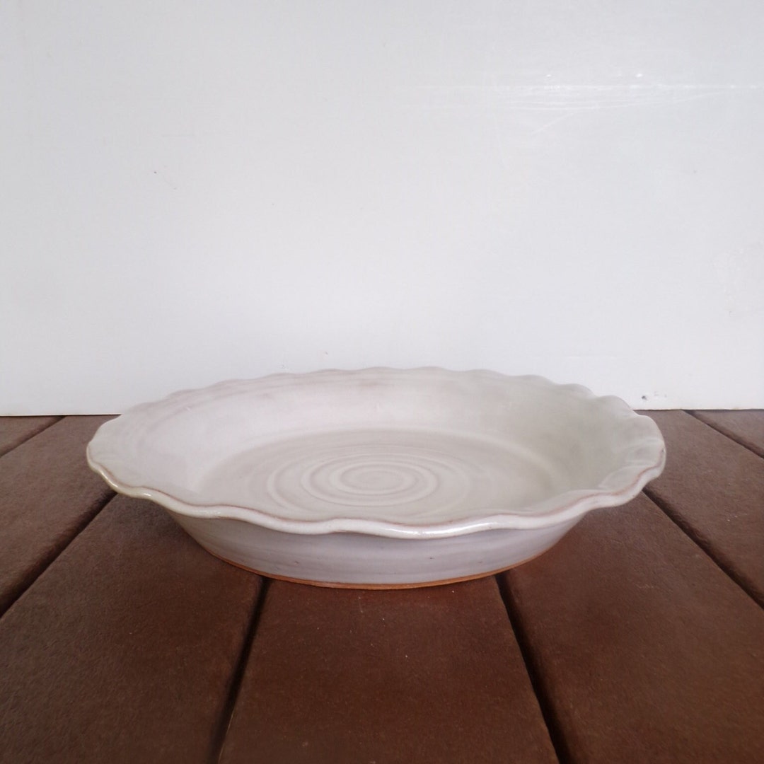 Ruffled Pie Plate by Black Rock Falls Pottery, 9 Pie Plate,ceramic ...