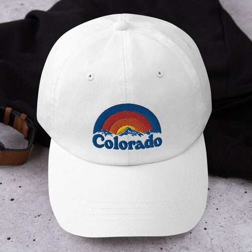 Colorado Five Panel Cap Embroidered Mountain Camper Hat - Etsy