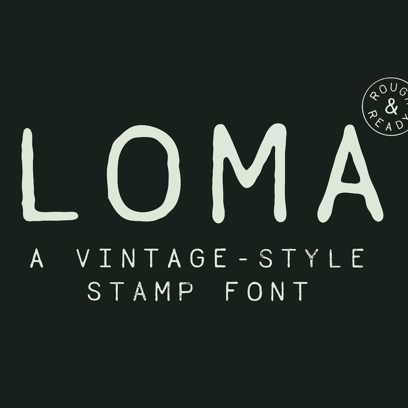 Script Font Stamp - Etsy