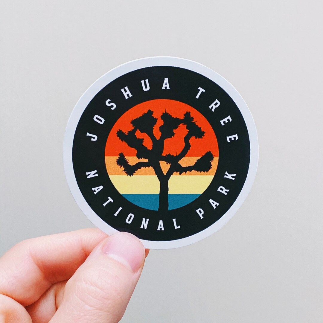 Joshua Tree Sticker National Park California Round Sticker - Etsy