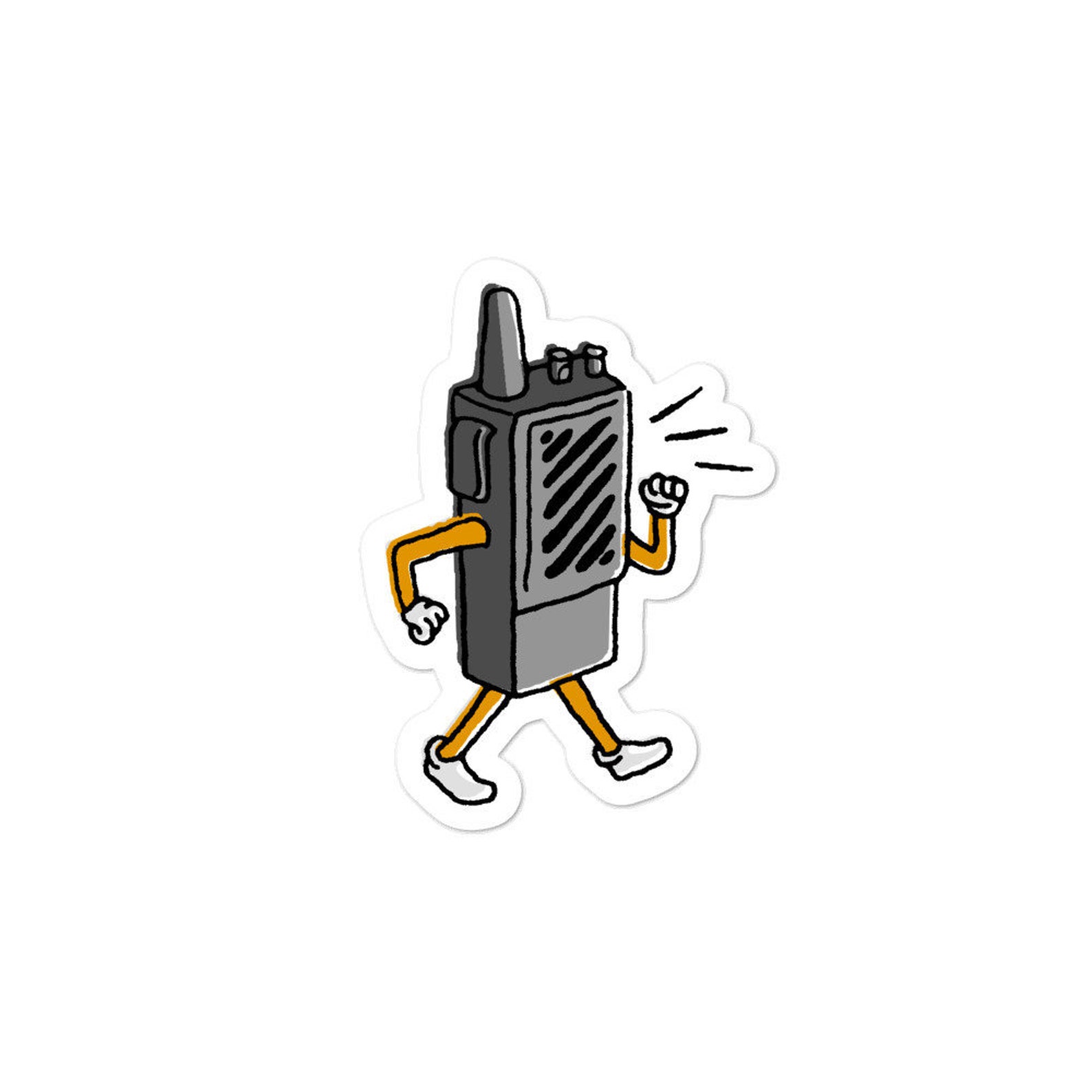 Walkie Talkie Walking and Talking Sticker - Etsy
