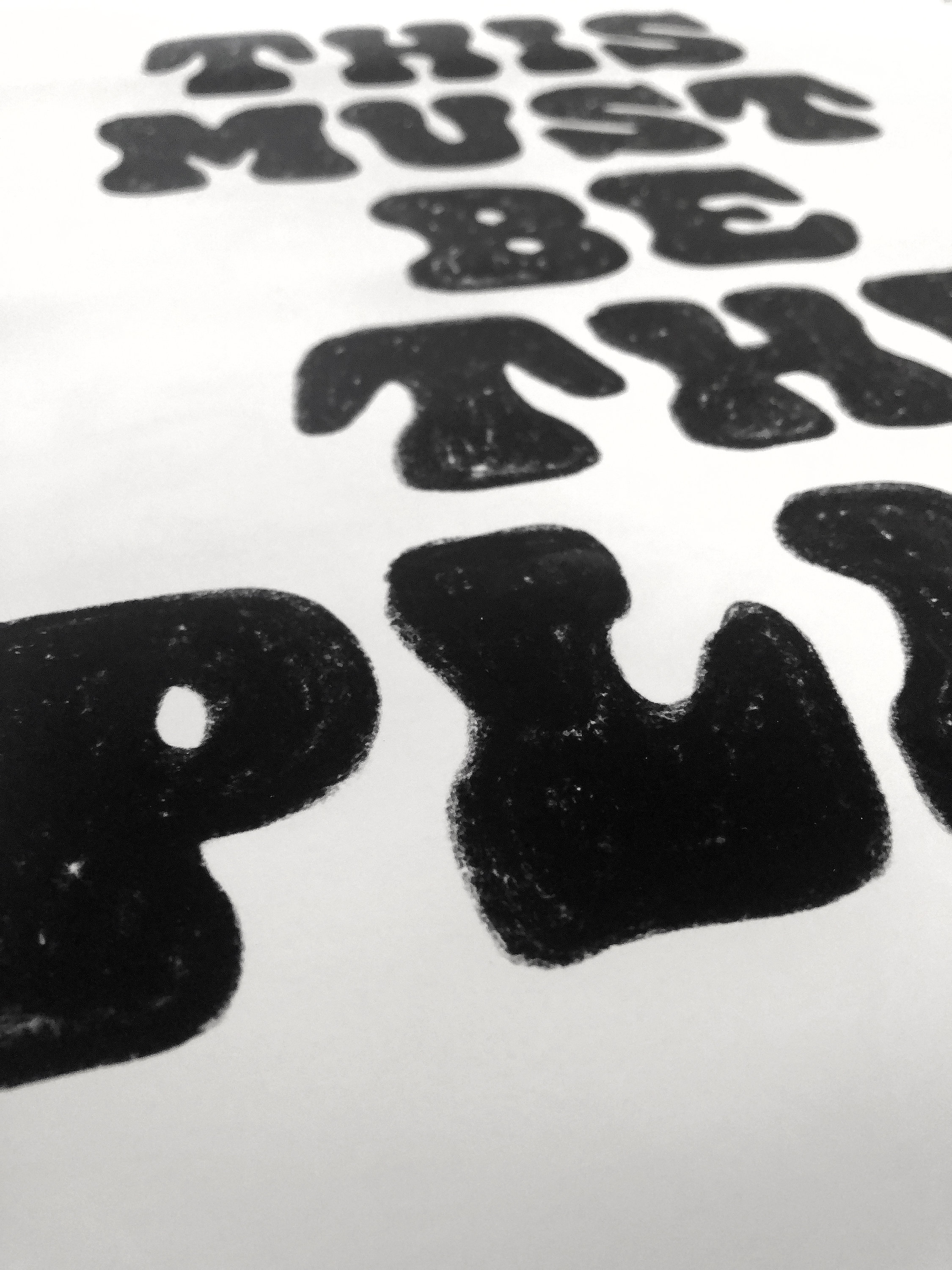 This Must Be the Place Lettering Poster - Etsy