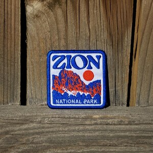 Zion National Park Patch, Embroidered Utah Square Patch - Etsy