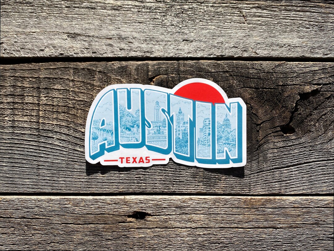 Austin Texas Sticker - Etsy