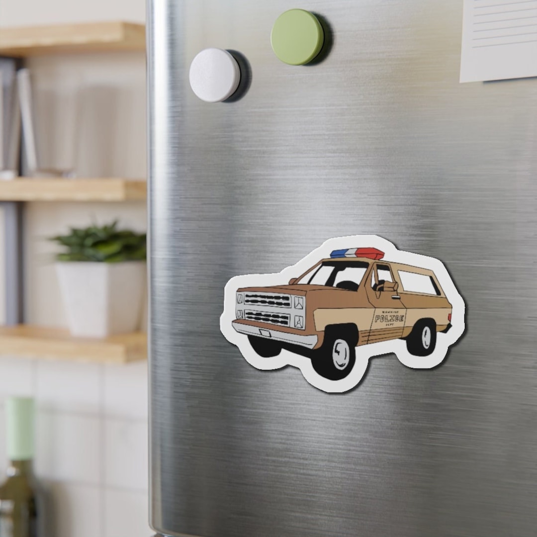 Stranger Things Magnet Hopper Police Ford Bronco 80s Magnet - Etsy