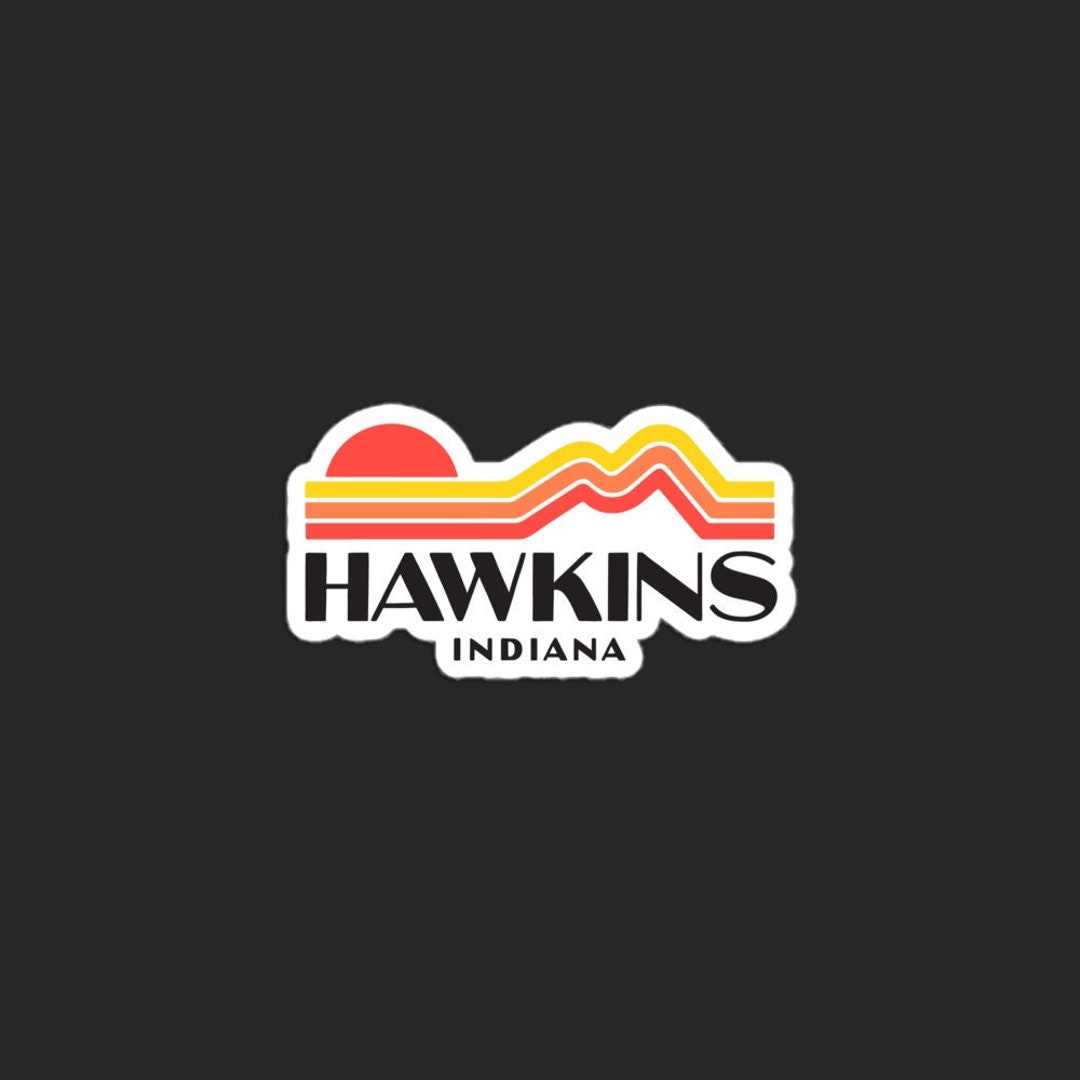 Hawkins Indiana Sticker Stranger Things - Etsy